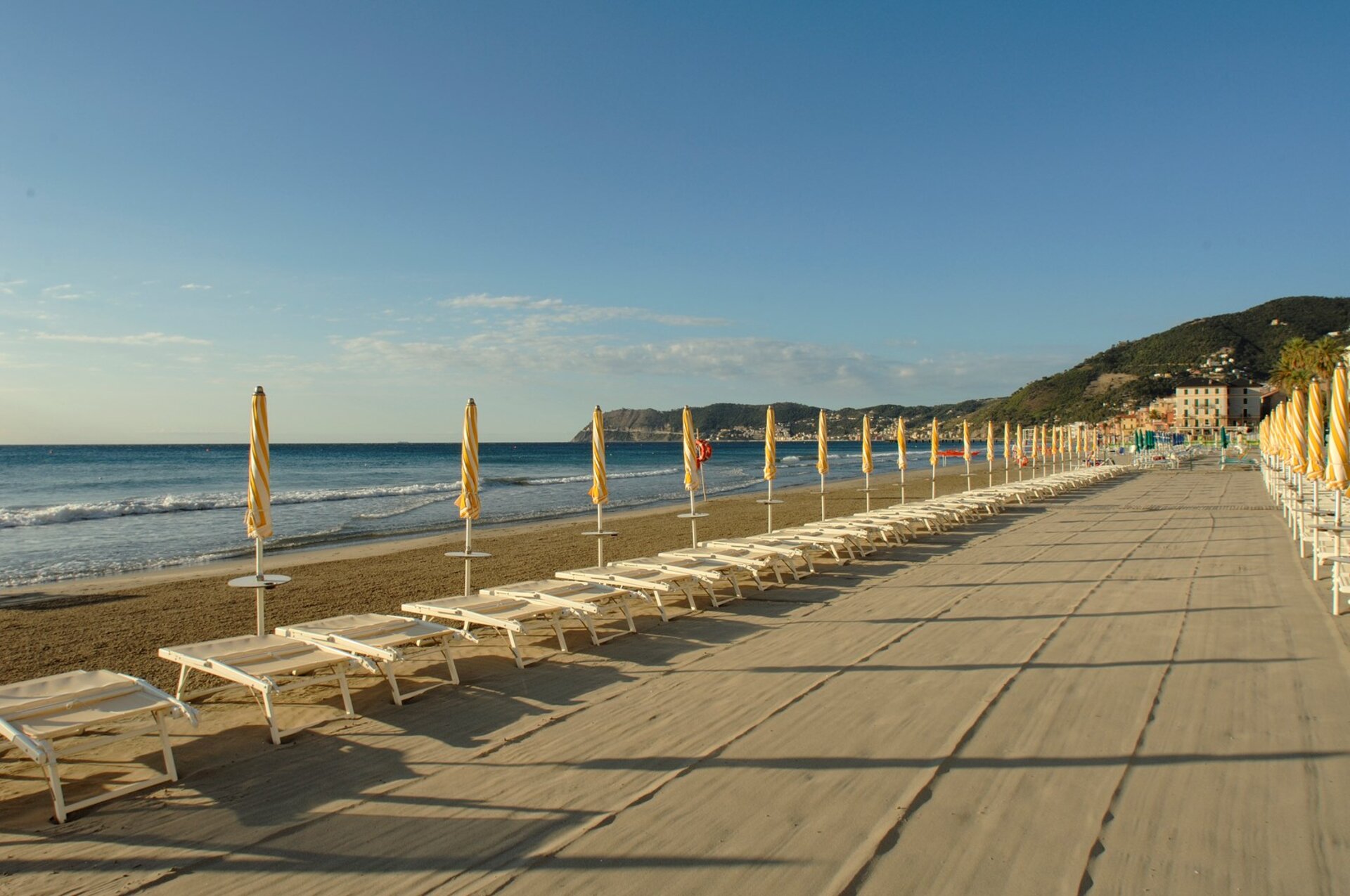 Les plages d'Alassio, la zone centrale